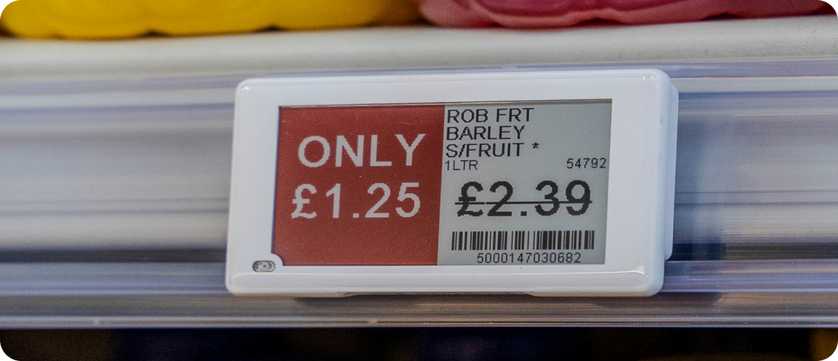 Electronic Shelf Edge Labels - MPOS System in UK